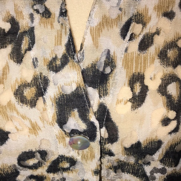 Ruby Rd. | Tops | Ruby Rd Leopard Semisheer Top Size 4 | Poshmark